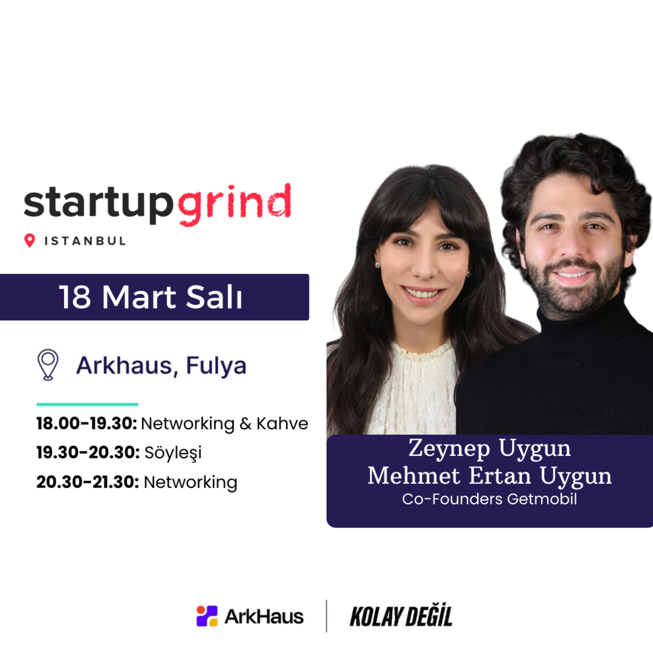 See Startup Grind Hosts Mehmet Ertan Uygun & Zeynep Uygun at Startup Grind Istanbul